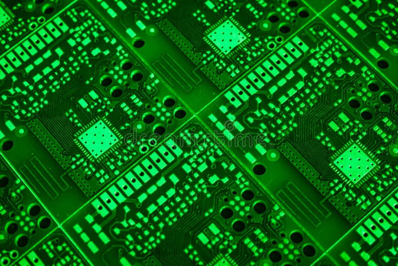Green Printed Circuit Board with Gold Plating Stock Photo - Image of ... Green Printed Circuit Board with Gold Plating Stock Photo - Image of ...
