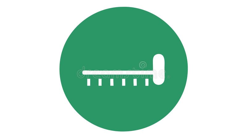 Green Progress Bar or Chart Icon. Flat Design Graphic for Data or ...