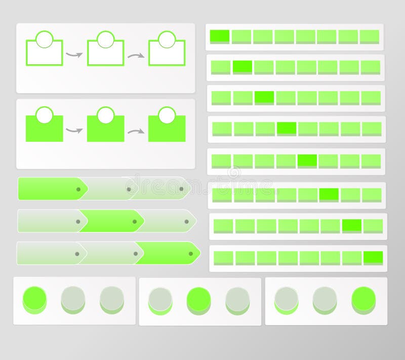 Green Progress Bar with Loading 2022 Sign Stock Vector - Illustration ...