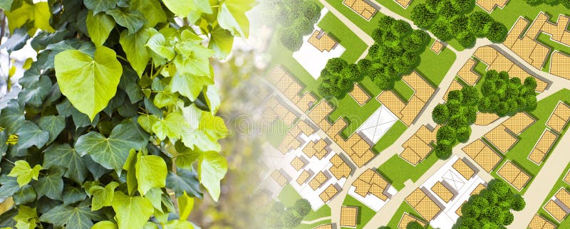 Green Project in Cities, Reconnecting Nature and City - Concept with ...