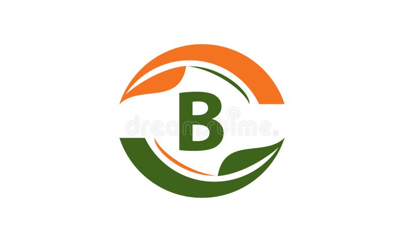 Green Project Solution Center Initial B Stock Vector - Illustration of ...