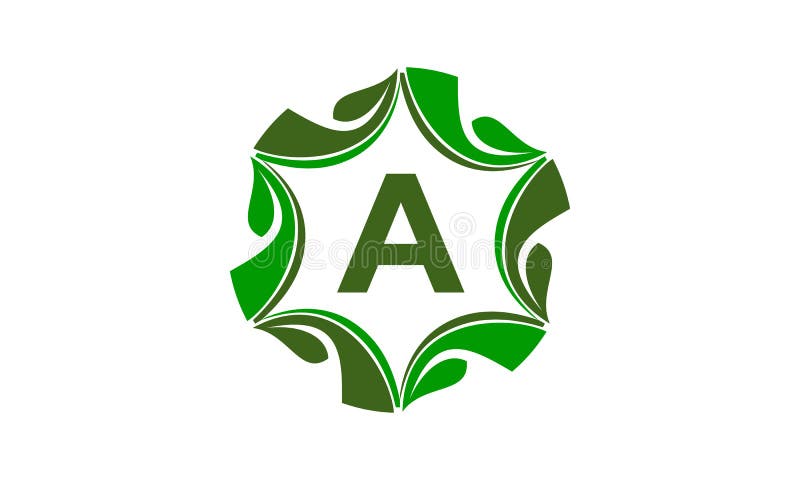 Green Project Solution Center Initial a Stock Vector - Illustration of ...