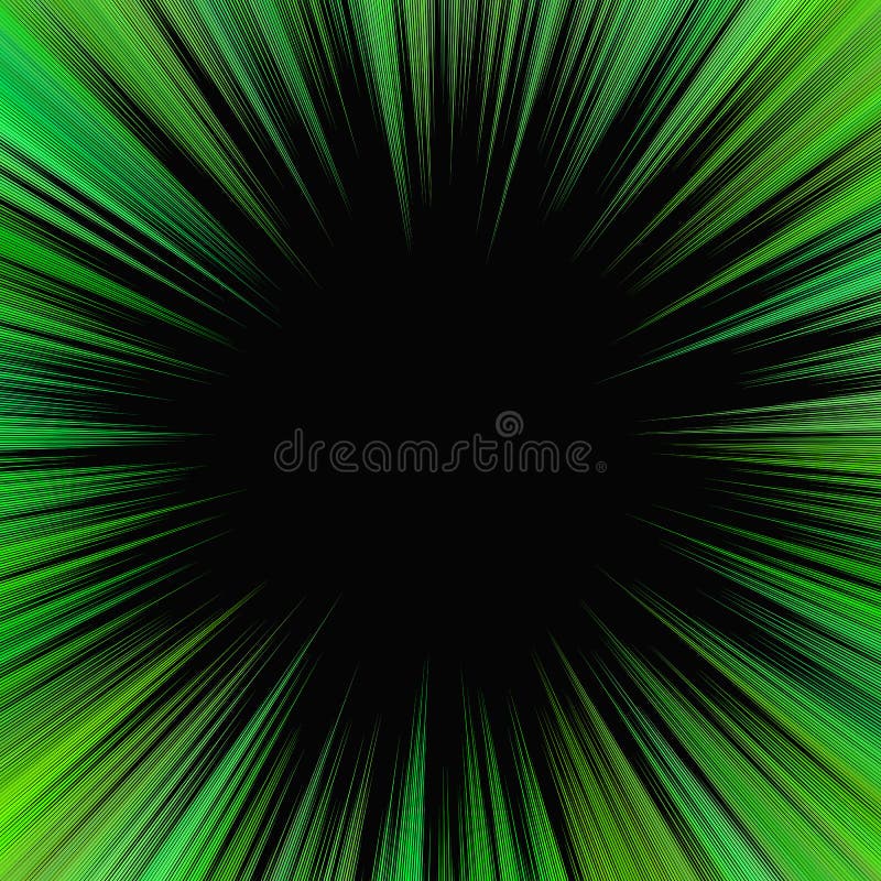 Green Psychedelic Abstract Ray Burst Background Design Stock Vector ...