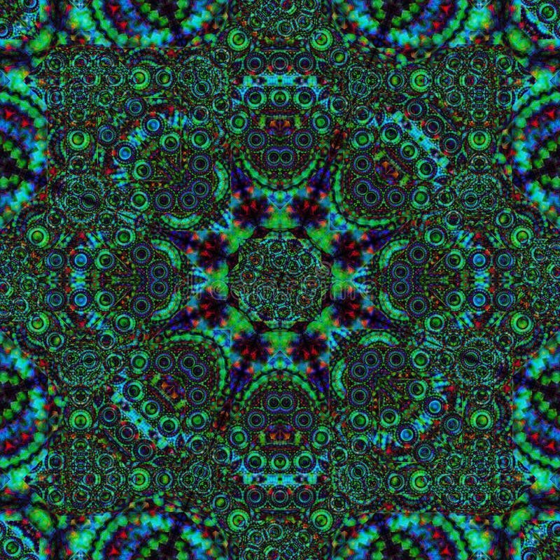 Green Psychedelic Background. Abstract Decorative Vintage Texture Stock ...