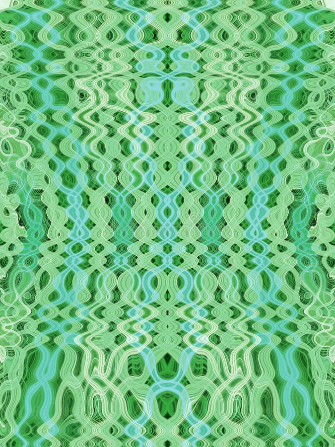 Green psychedelic pattern stock illustration. Illustration of ...