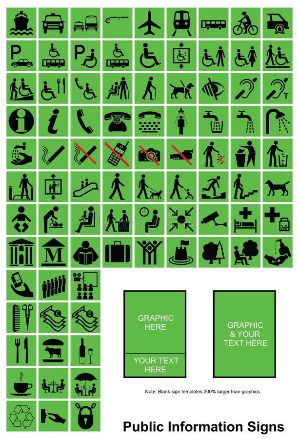 Public Information signs stock vector. Illustration of public - 10593696