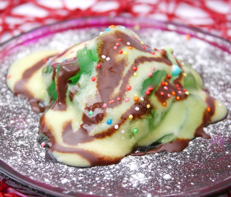 Green pudding stock photo. Image of sweet, sugar, dessert - 37201334