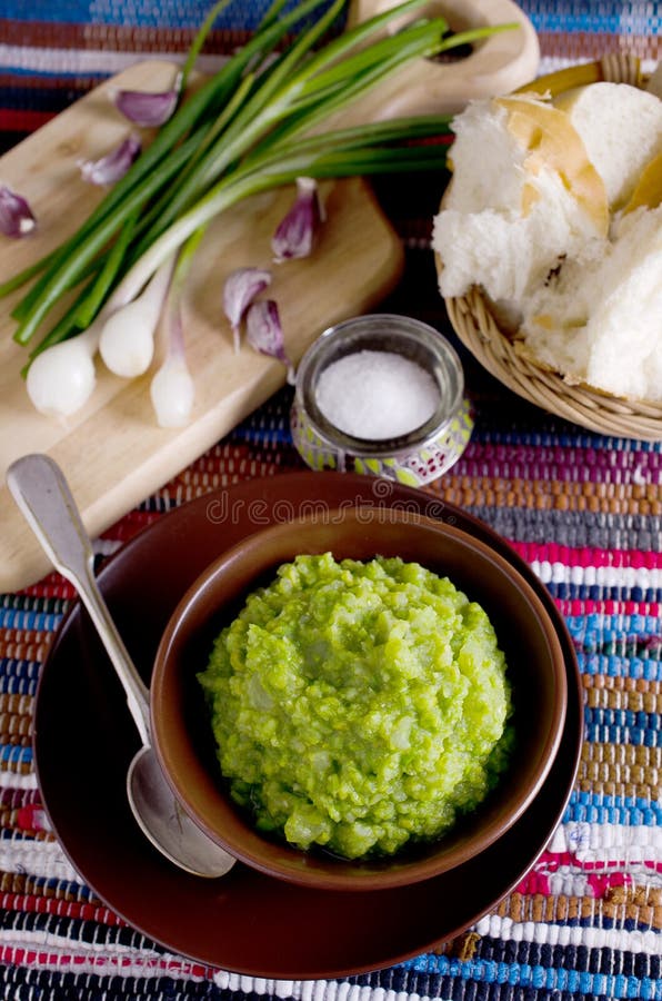 Green puree stock photo. Image of dieting, mashed, gourmet - 42001560