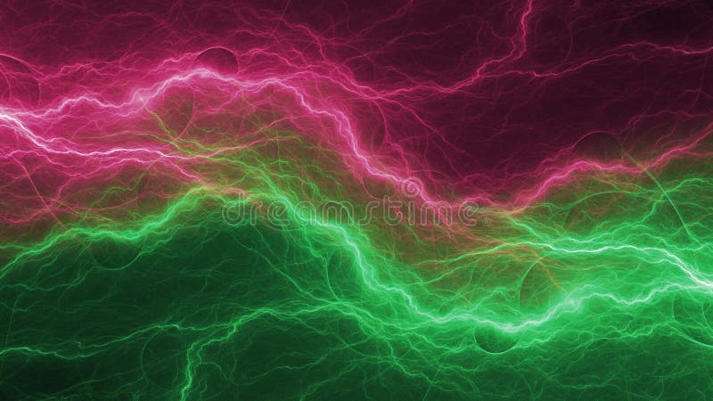 Green and Purple Plasma, Electrical Background Stock Photo - Image of ...