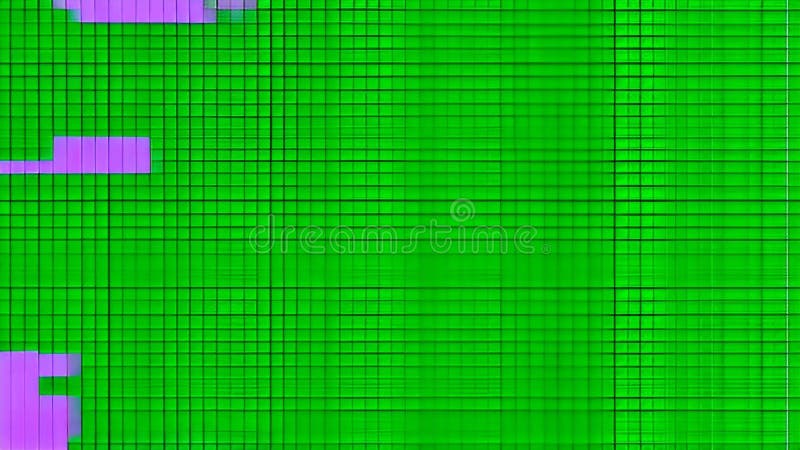 A Green and Purple Screen with a Glitchy Effect Stock Footage - Video ...