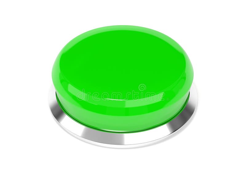 Green Push Button. Alarm Sign, Top View Stock Illustration ...