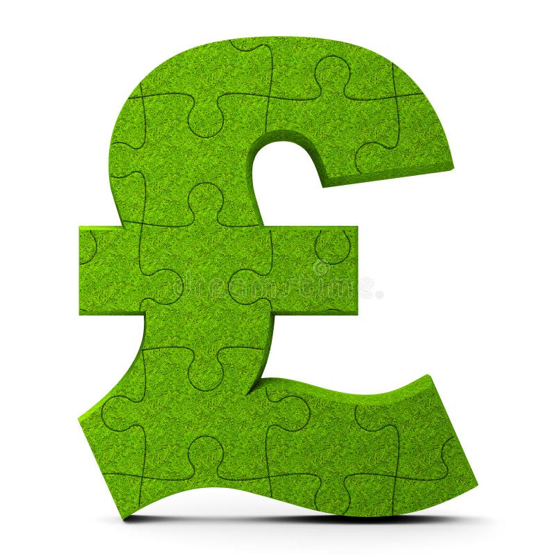 Green puzzle pound sign stock illustration. Illustration of background ...