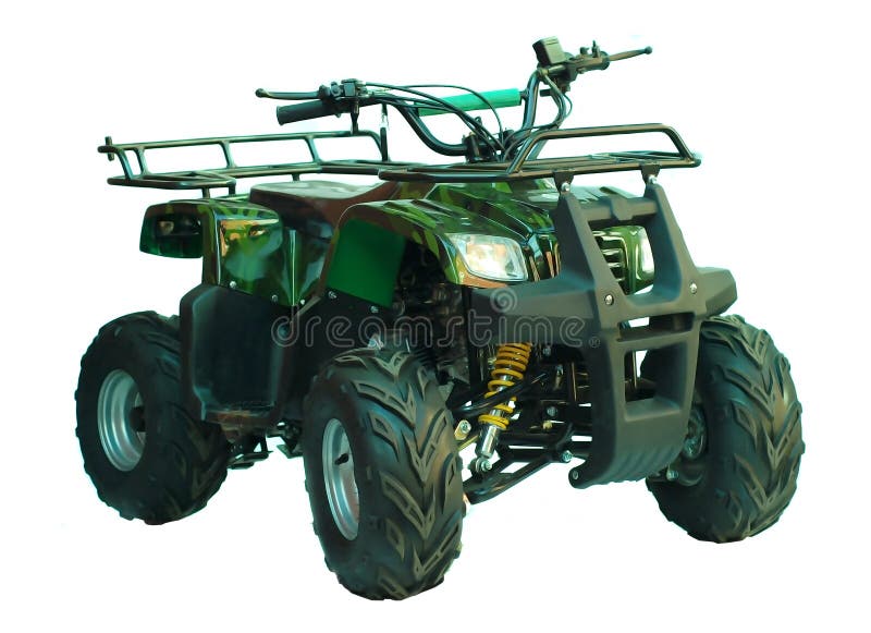 Green_quad stock photo. Image of four, race, fast, outdoors - 6578130