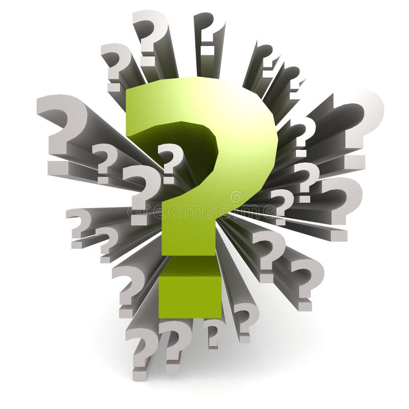 Green question mark stock illustration. Illustration of used - 47315476
