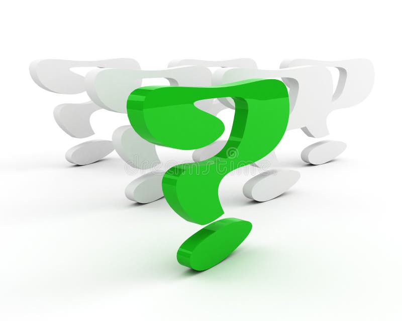 Green Question-mark. Leadership Concept Stock Illustration ...