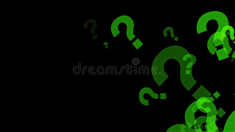 Green Question Marks Dynamic and Graphic Animation Stock Footage ...