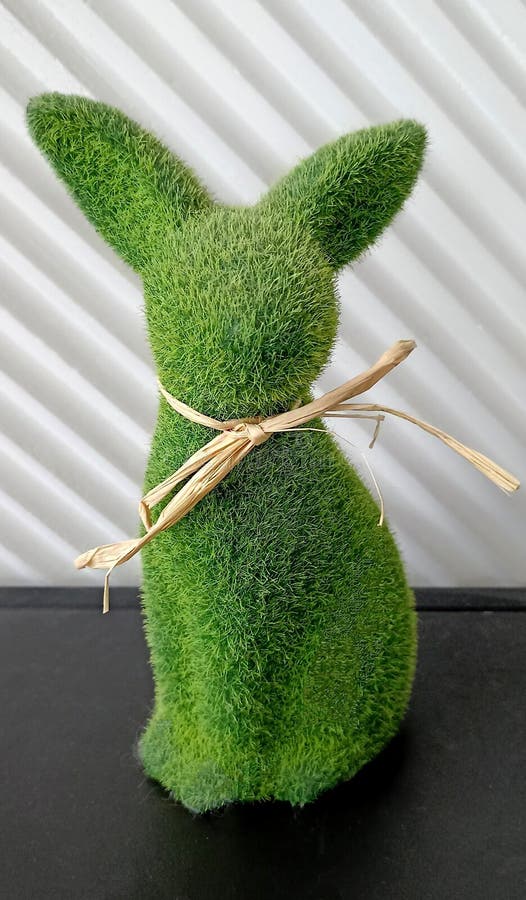 Green Rabbit Beautiful Easter Decorations Stock Photo - Image of ...