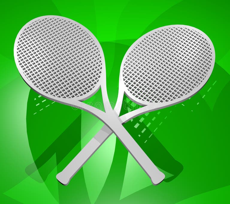 Green racket stock illustration. Illustration of champion - 42983277