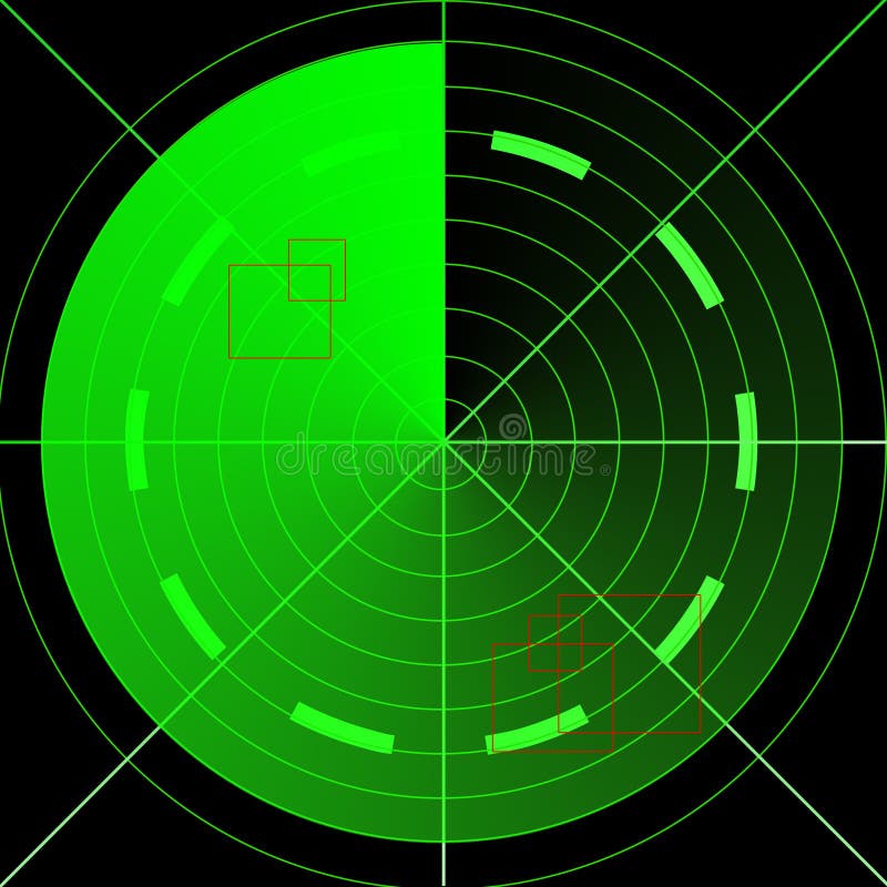 Green radar stock illustration. Illustration of technology - 2951010