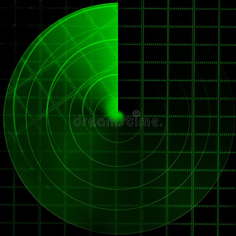 Green radar stock illustration. Illustration of scan, graphic - 3093807