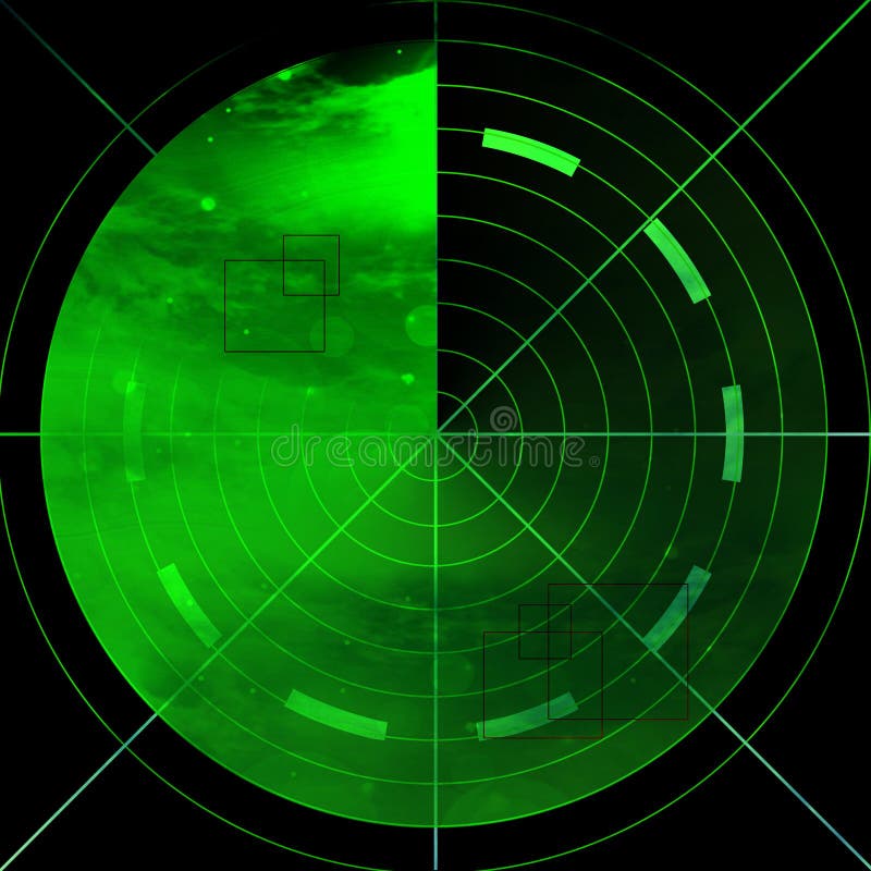 Green radar stock illustration. Illustration of system - 4180506
