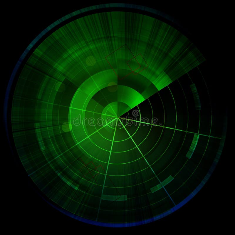 Green radar stock illustration. Illustration of radar - 4677966