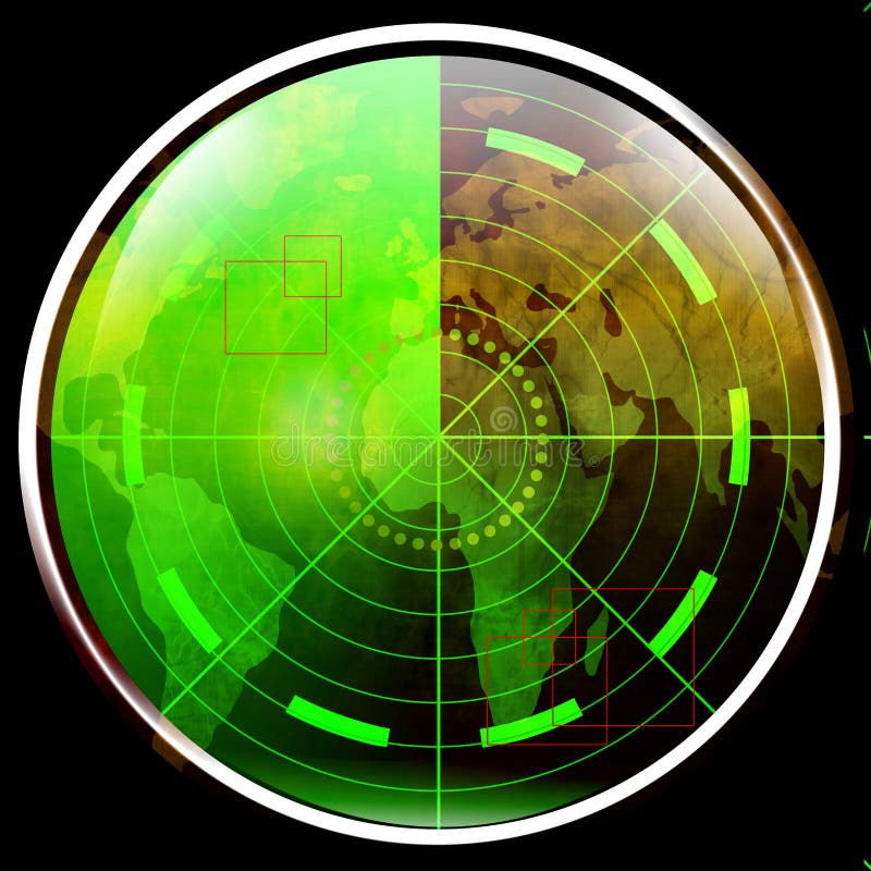 Green radar screen stock illustration. Illustration of room - 3789310