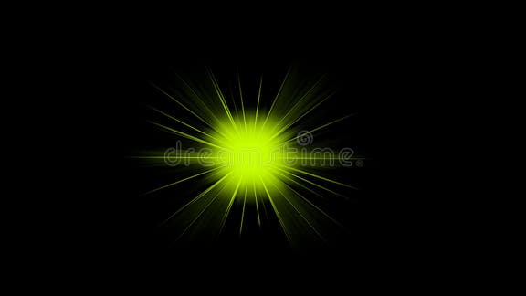 Green Radiant Light Burst on Black Background Stock Illustration ...