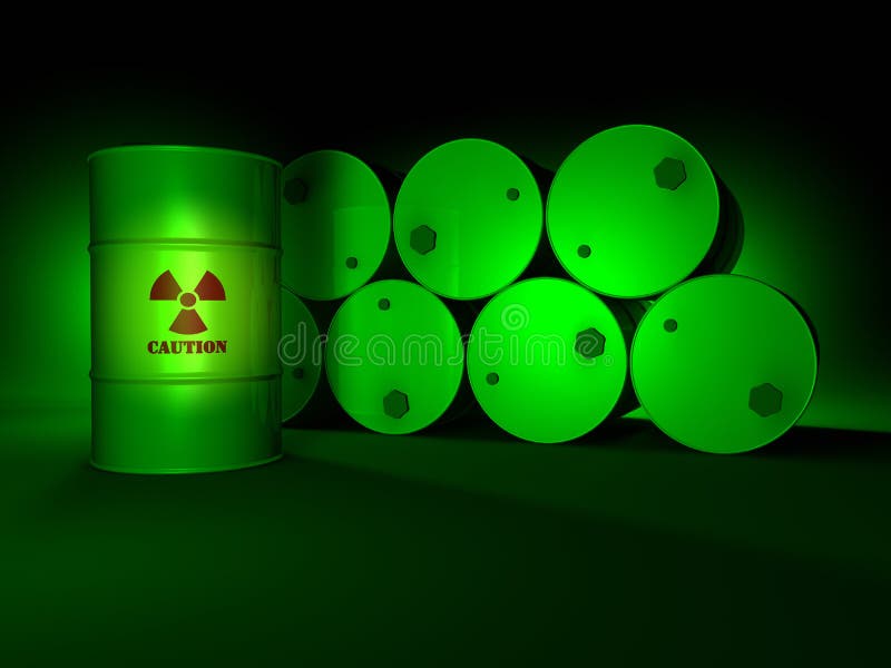 Radioactivity Sign and Nuclear Power Plant Stock Illustration ...