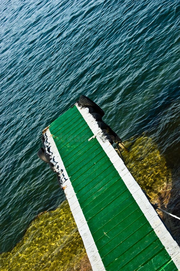 Green Ramp stock photo. Image of start, lake, jetty, ramp - 4268688