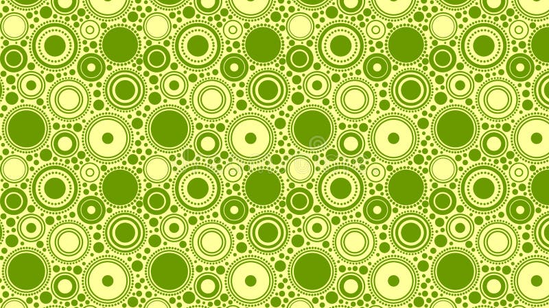Green Random Circles Pattern Background Stock Vector - Illustration of ...