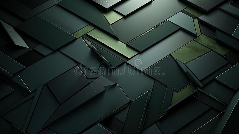 Green Random 3d Cubes or Blocks Digital Technology Background Stock ...