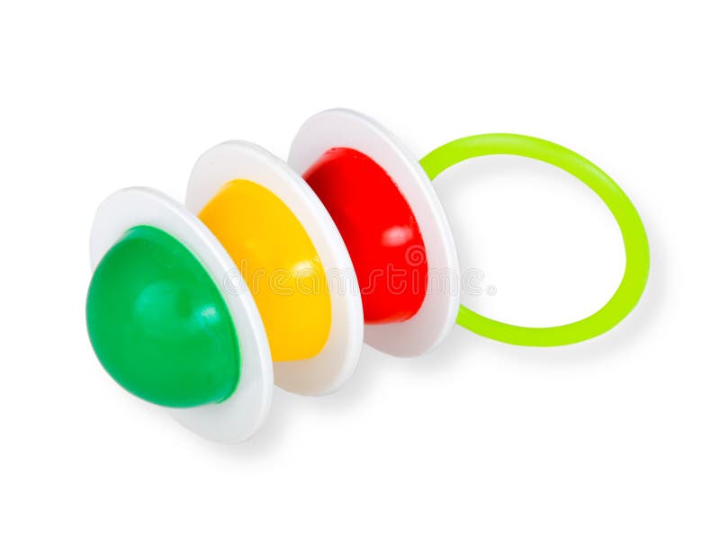 Baby rattle. stock image. Image of playing, color, polyester - 36220975