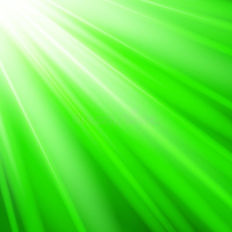 Green Rays Abstract Background Vector Stock Vector - Illustration of ...