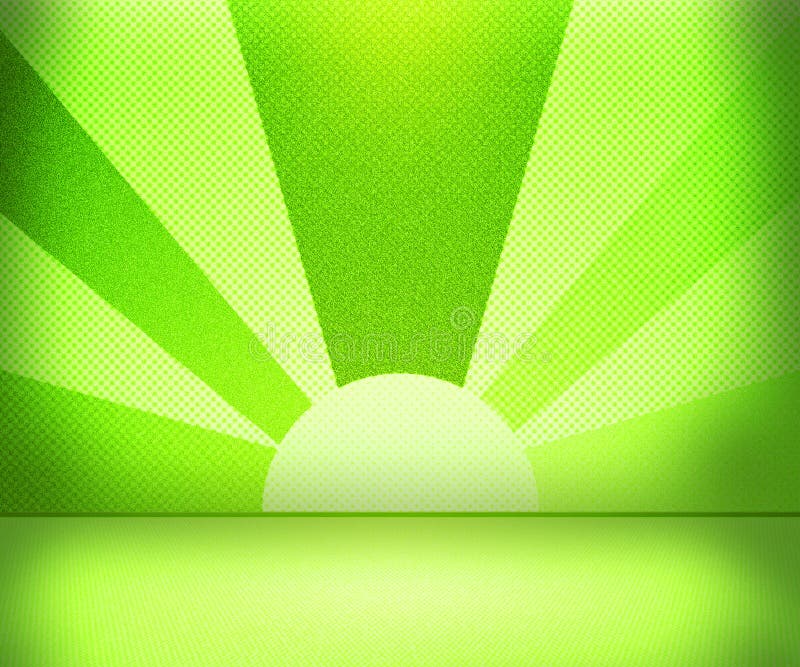 Green Rays Room stock illustration. Illustration of radiation - 25627021