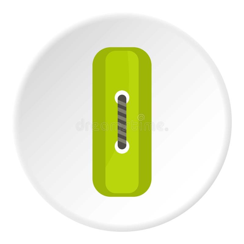 Red Rectangle Button Icon, Flat Style Stock Vector - Illustration of ...