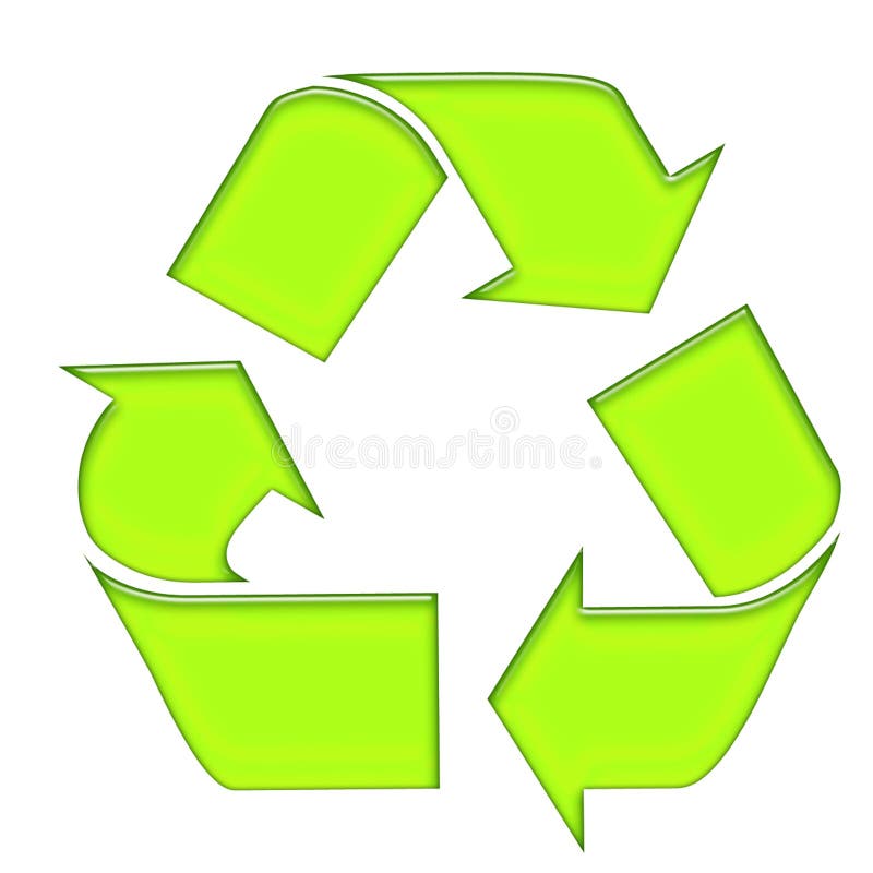 Green Recycle Symbol Concept Tree Stock Vector - Illustration of group ...