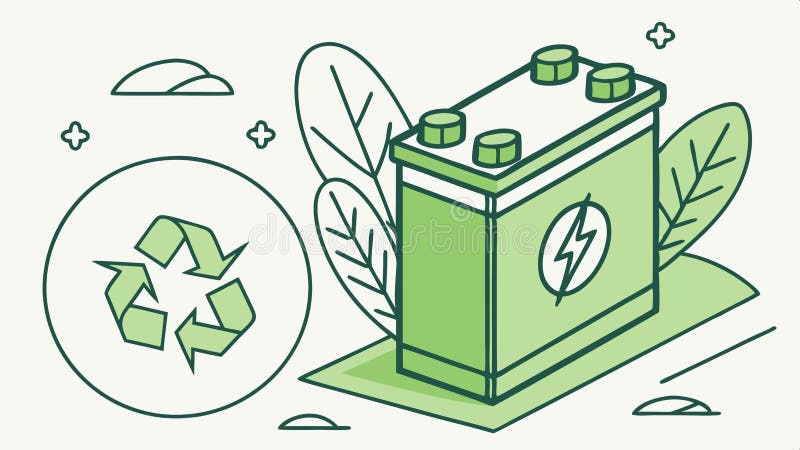 Green Recycle Battery Vector, Eco Power Design, Sustainable Energy ...