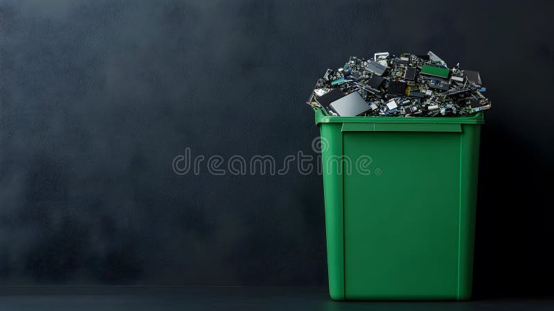 A Recycle Bin Full of Electronic Wastes As a Concept of E Waste ...