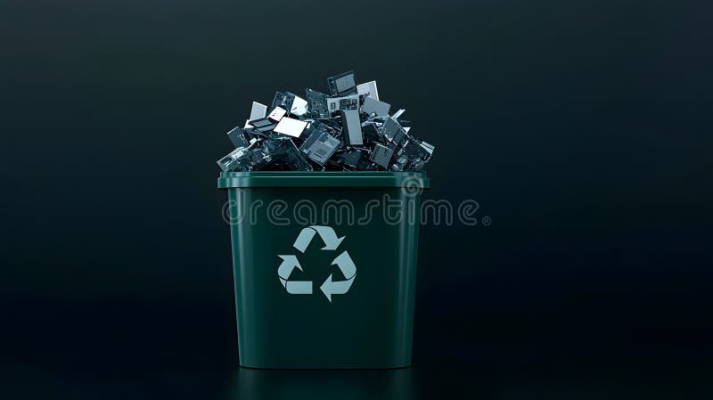 A Recycle Bin Full of Electronic Wastes As a Concept of E Waste ...