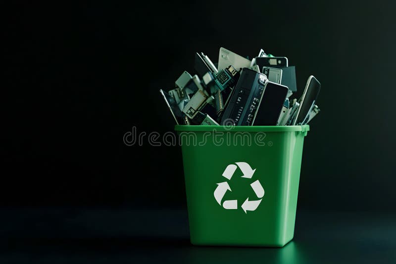 A Recycle Bin Full of Electronic Wastes As a Concept of E Waste ...