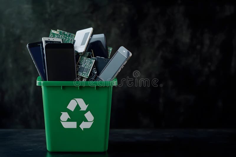 A Recycle Bin Full of Electronic Wastes As a Concept of E Waste ...