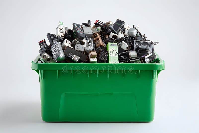 A Recycle Bin Full of Electronic Wastes As a Concept of E Waste ...