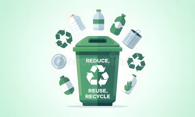 Cartoon Recycle Bottles Cans Stock Illustrations – 102 Cartoon Recycle ...
