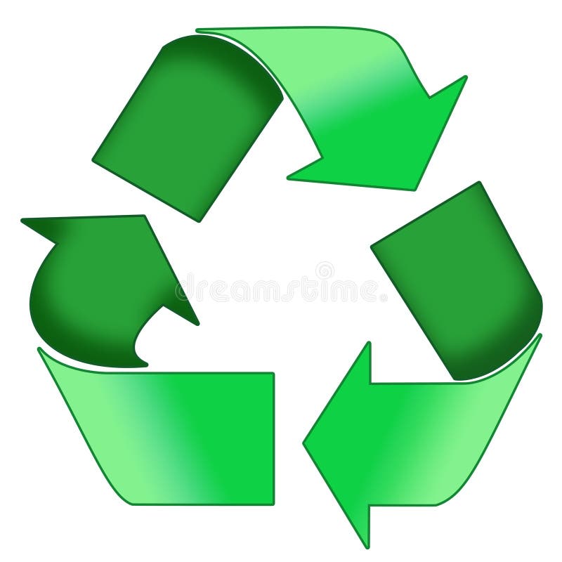 Green Recycle Symbol Concept Tree Stock Vector - Illustration of group ...