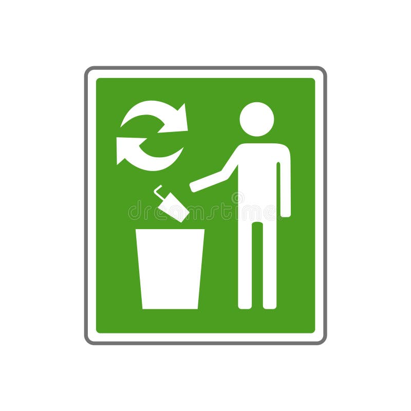 Green recycle symbol stock vector. Illustration of cleaning - 292579570