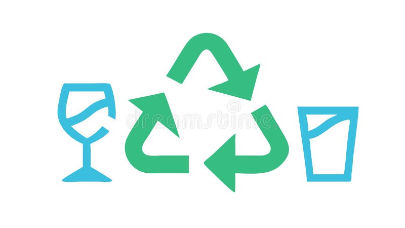 Green Recycle Symbol Waste Management Environment Icon , Vector Design ...