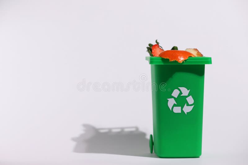 Green Recycling Bin, Recycle Trash Comtainer, Isolated Stock Photo ...