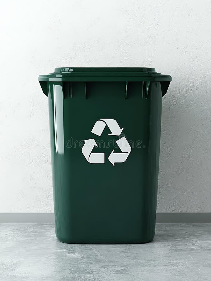 Green Recycling Bin Recycling Sustainability Waste Disposal ...