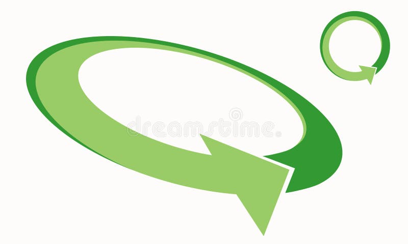 Green Recycling Circulation Vector Arrows Icon. Eco Green Refresh Logo ...